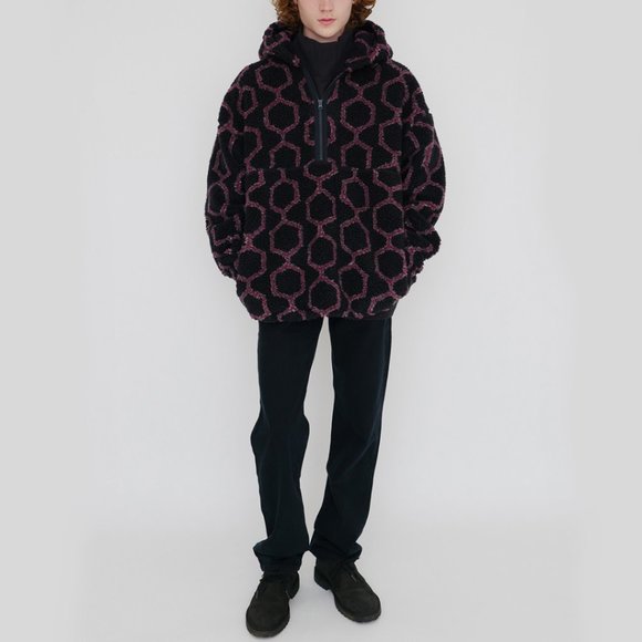 Levi's | Jackets & Coats | Nwt Levis Cozy Half Zip Keiko Caviar Hoodie ...